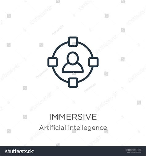 Immersive Icon Thin Linear Immersive Outline Stock Vector Royalty Free 1684115059 Shutterstock