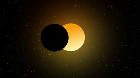 Animation De Total Solaire éclipse Scientifique Solaire éclipse