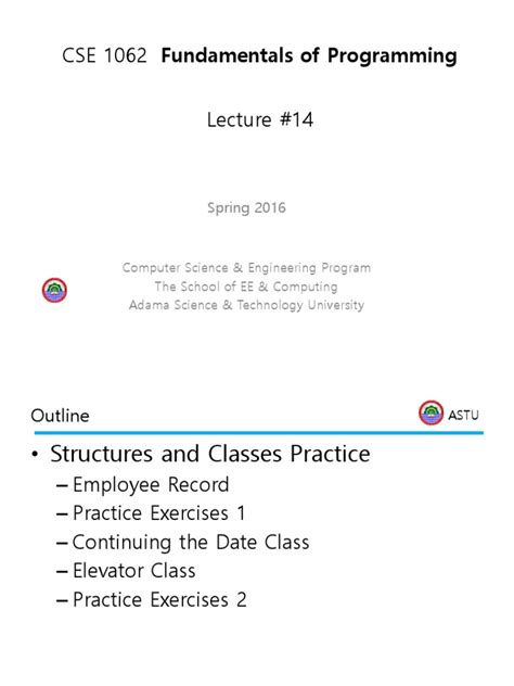 Lecture14 May 15 2016 Pdf Constructor Object Oriented Programming Programming