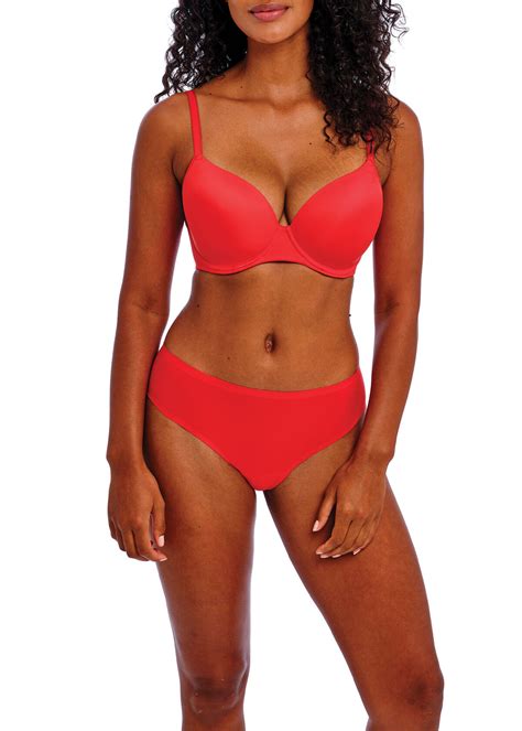 Undetected Chilli Red Moulded Bra From Freya