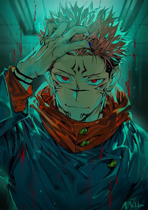 Itadori Yuuji And Ryoumen Sukuna Jujutsu Kaisen Drawn By Bikkusama Danbooru