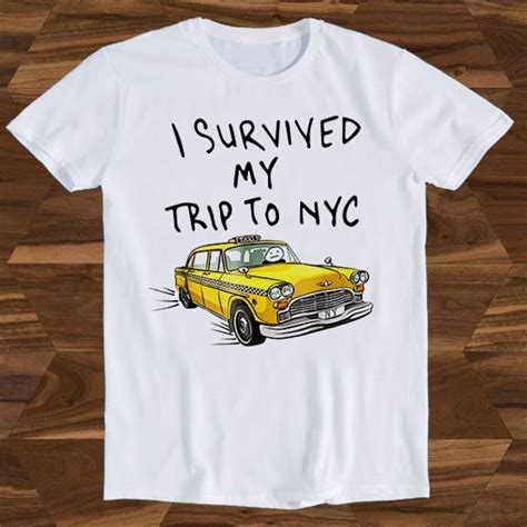 I Survived My Trip To Nyc New York City Spider Tom Yellow Taxi Movie