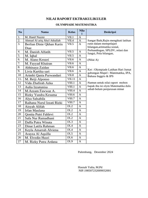 Nilai Olym Matematika Pdf