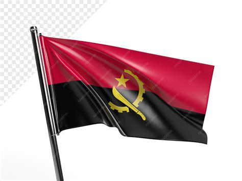 Bandeira Angola Psd Premium