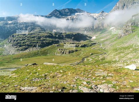 Blick Vom Bivacco Colle Clapier In Den Kottischen Alpen In Italien In Der Nähe Von Boders Mit