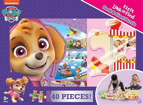 Nickelodeon Paw Patrol First Look And Find Book And Giant Puzzle Pi