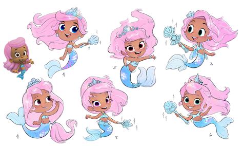 Bubble Guppies Mermaids Marina González · Character Design