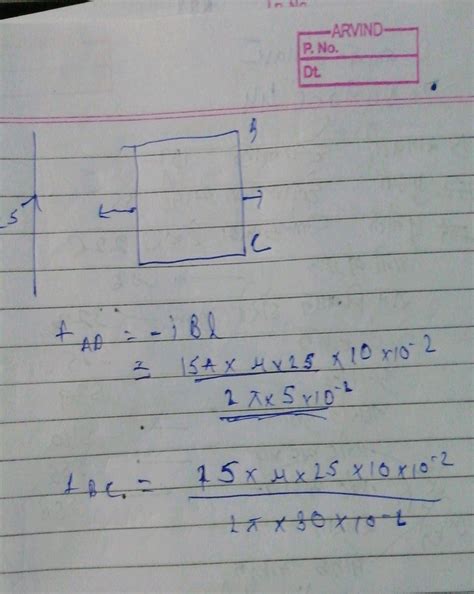 a rectangular loop abcd is placed near on infinite length current