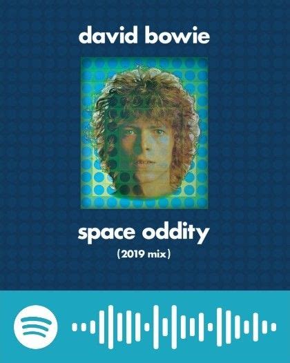 David Bowie Space Oddity 1969 Spotify Code