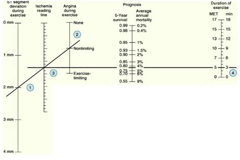 Nomogram Of Prognostic Variables Using The Duke Treadmill Score