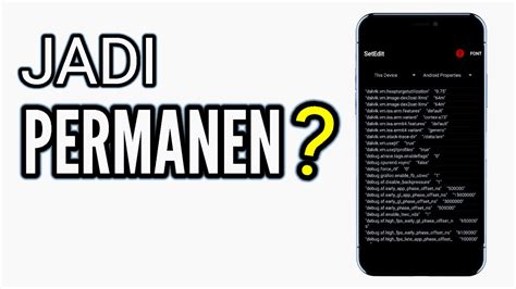 TEST SETPROP NON ROOT JADI PERMANEN YouTube