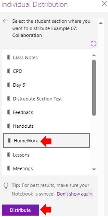 Microsoft Onenote Distribute And Remove Content In Class Notebook E
