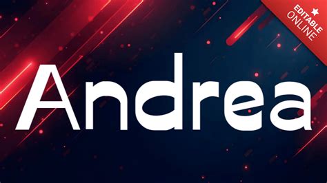 Andrea Современный шрифт Генератор текстовых эффектов