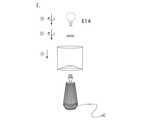 Нощна лампа Nicci Black Vivre