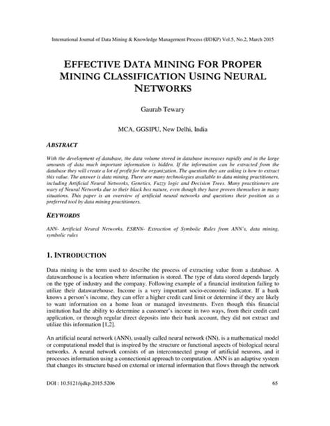 Effective Data Mining For Proper Pdf Databases Computer Software