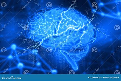 Human Brain Electrical Activity Stock Illustration Illustration Of Flash Activity 140965026