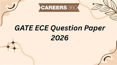 Gate Ece Question Paper 2026 With Solutions Out Check Electronics And