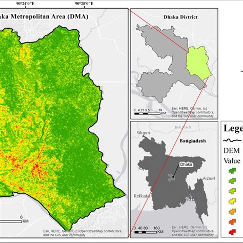 Land Use And Land Cover Map Of Dma Area For The Year 1991 A 2001