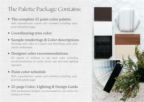 Blank Canvas Color Palette Behr Professional Paint Scheme Etsy