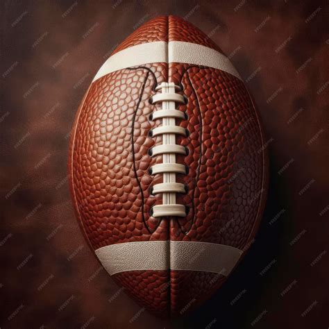 Premium Photo Brown Leather Football Ball Texture Background For