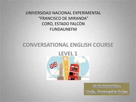 clase 1 curso de ingles i fundaunefm ppt