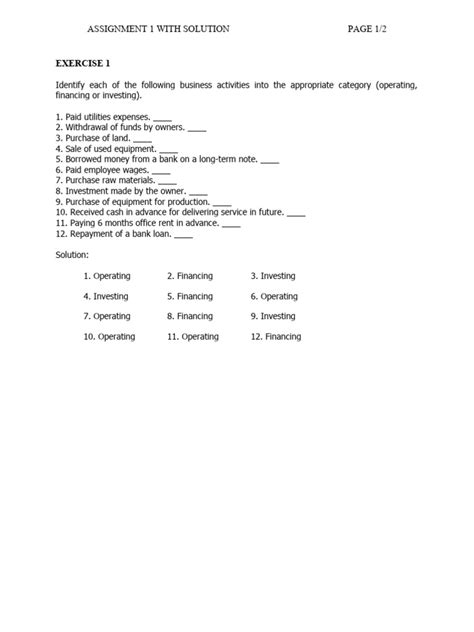 Assignment 1 Solution Pdf