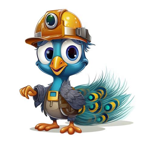 Premium Vector Peacock Cartoon Vector