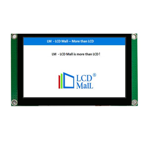 5 Inch 350nits Brightness WVGA TFT LCD Screen 3 4 L SPI Interface With CTP