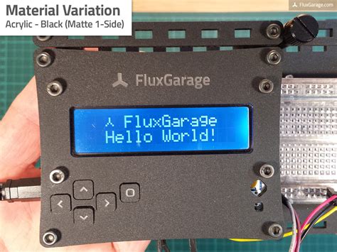 Front Plate For 16x2 LCD Keypad Shield Trybotics