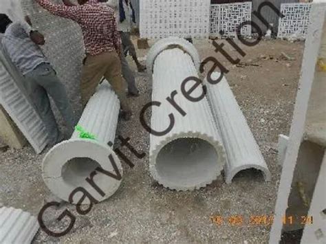 White And Golden Round Grc Columns At Rs 300 Square Feet In Gurgaon
