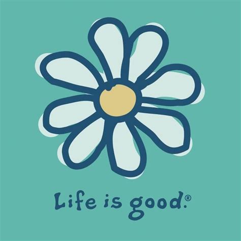 Life Is Good Pink T Shirt With White Flower Life Is Good Widget Life