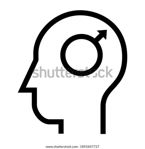 Inside Human Head Male Gender Symbol Stock Vector Royalty Free 1892607727 Shutterstock