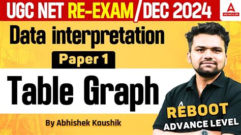Data Interpretation For Ugc Net 2024 Table Graph By Abhishek Kaushik Youtube