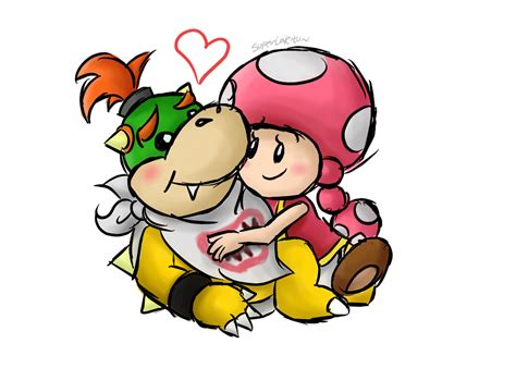 Pc Bowser Jr And Toadette By Elcajarito On Deviantart