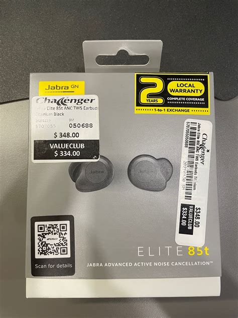 Jabra Elite 85t Titanium Black Earbuds Audio Earphones On Carousell