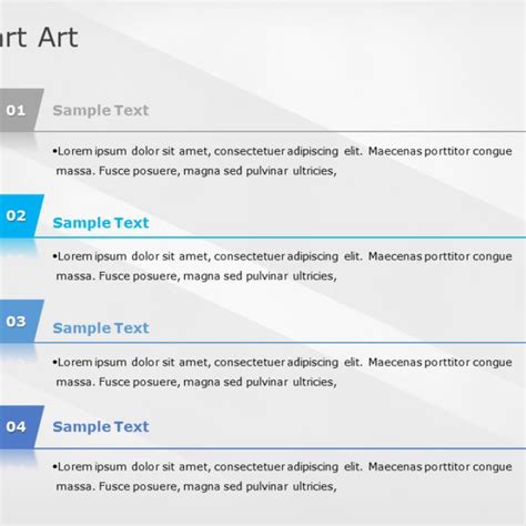 SmartArt List Vertical Tabs Steps PowerPoint Template