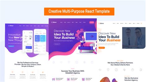 React Creative Multi Purpose React Templates