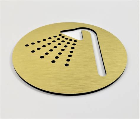 Shower Room Sign Aluminum Bathroom Sign Shower Door Sign Etsy