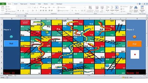 Entry By MMG For VBA Code In Excel To Simulate A Real Snake And Ladder Game Freelancer