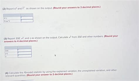 Solved Model y β β x β x β x ε Sample size n Chegg com
