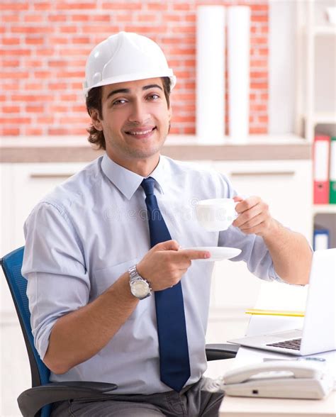 Construction Supervisor Working On Blueprints Stock Image Image Of Foreman Draftsman 279960723