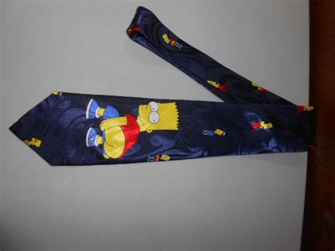 Mens Comical Funny Bart Simpson Mooning Tie Necktie Great Gag T Total Turmoil Vintage