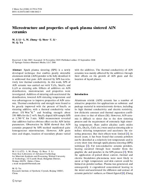 Pdf Microstructure And Properties Of Spark Plasma Sintered Fe Cr Mo Y B C Bulk Metallic Glass