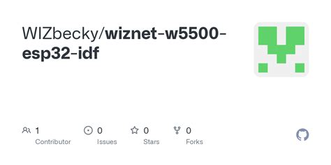 Github Wizbeckywiznet W5500 Esp32 Idf