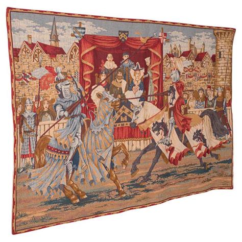 A Vintage Tapestry With Medieval Themes At 1stdibs