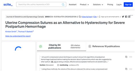 Uterine Compression Sutures As An Alternative To Hysterectomy For Severe Postpartum Hemorrhage