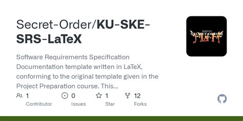 Github Secret Orderku Ske Srs Latex Software Requirements
