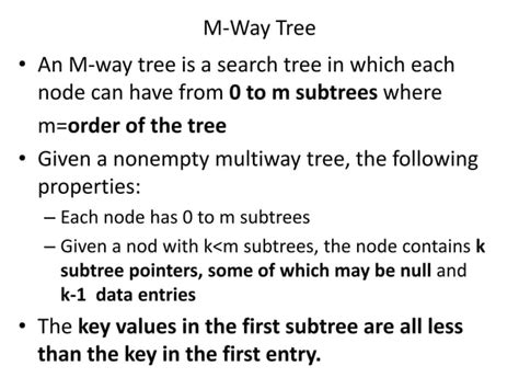 Multiway Trees Ppt