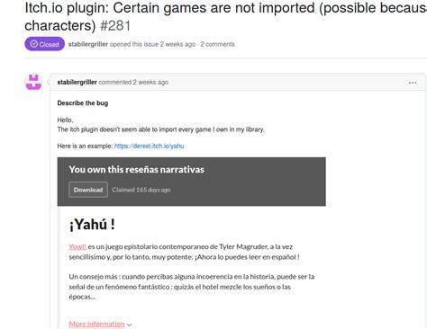 Regarding Issue 281 · Issue 286 · Josefnemecplayniteextensions · Github