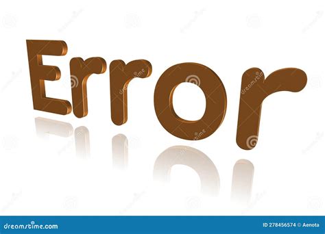 Programming Term Error 3D Image Stock Illustration Illustration